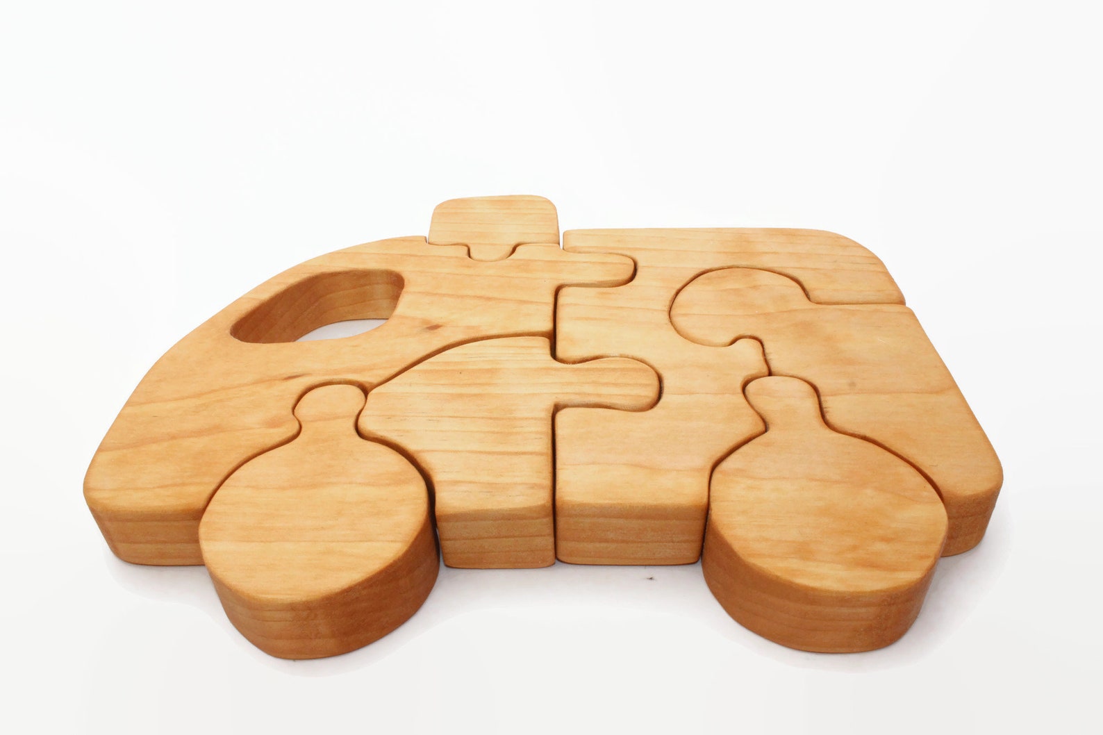 Wooden Car Puzzle | 8,1 X 6,7 in | Large Puzzle | Ambulance Car ...
