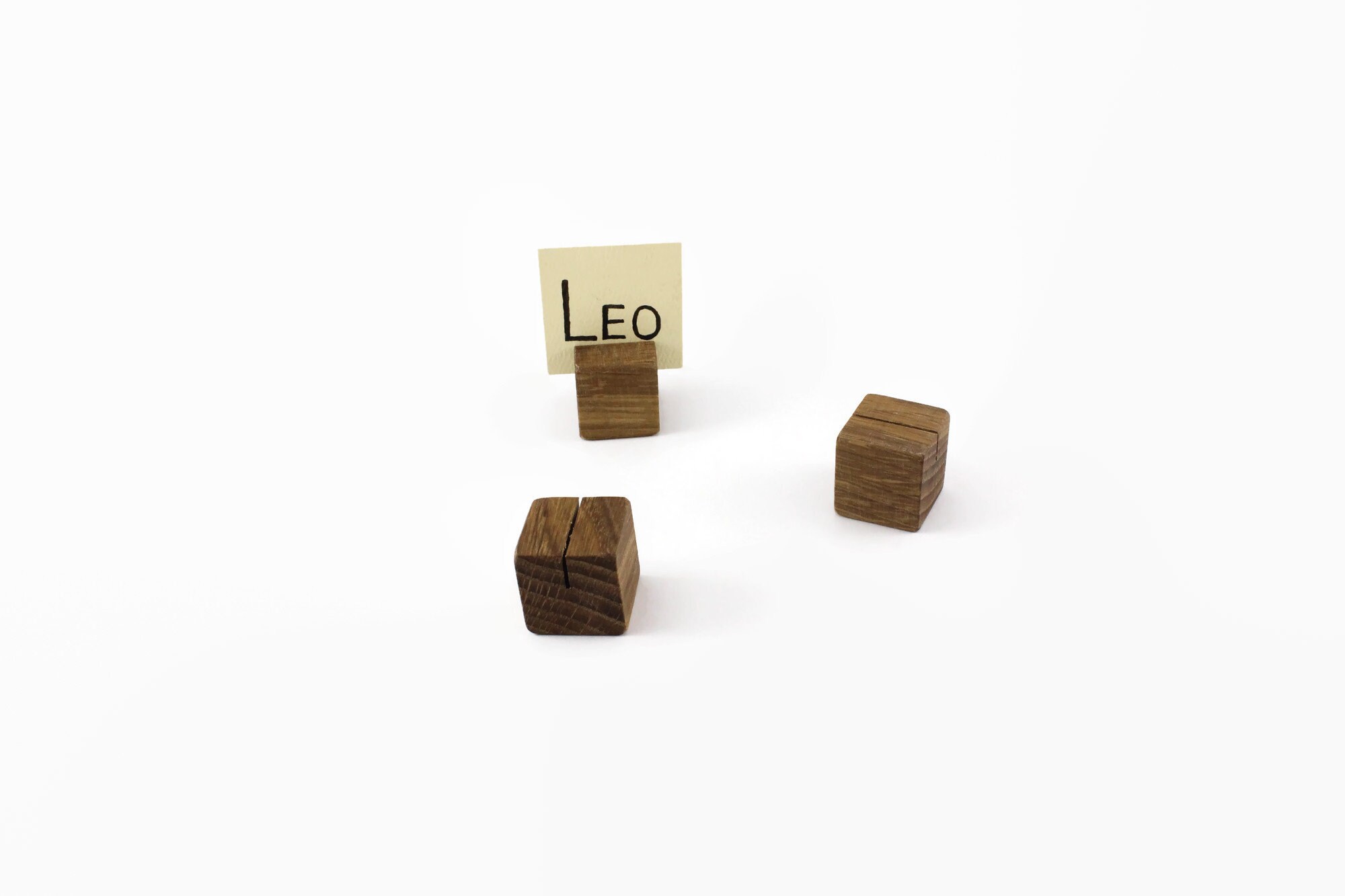 Set of 10 20 30 Oak Wooden Card Holders With Linseed Oil Oak | Etsy