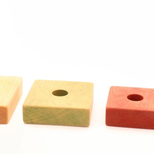 Wooden Pyramid | Square Stacking Toy | Colourful | Learning Toy ...