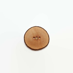 Set of 5 Maple Wooden Buttons | 0.8 - 1.2 " | Wood Buttons | Natural ...