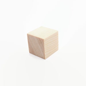 Set of 10 Pine Wooden Blocks | 1 1/2 Inch | 4 Cm | Unfinished Wood ...