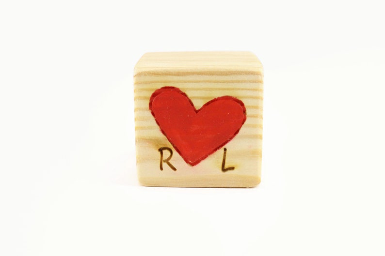 Wooden Love Blocks. Personalized Valentines Day Blocks. Love Wood ...