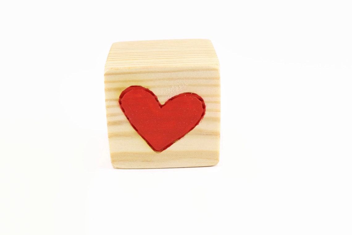 Valentine's Day Blocks. Heart Valentines Day Blocks. Romantic Valentine ...