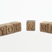 Personalized Wood Blocks. 1,5 Inch Cubes. Hand Burned Letters. Wooden ...