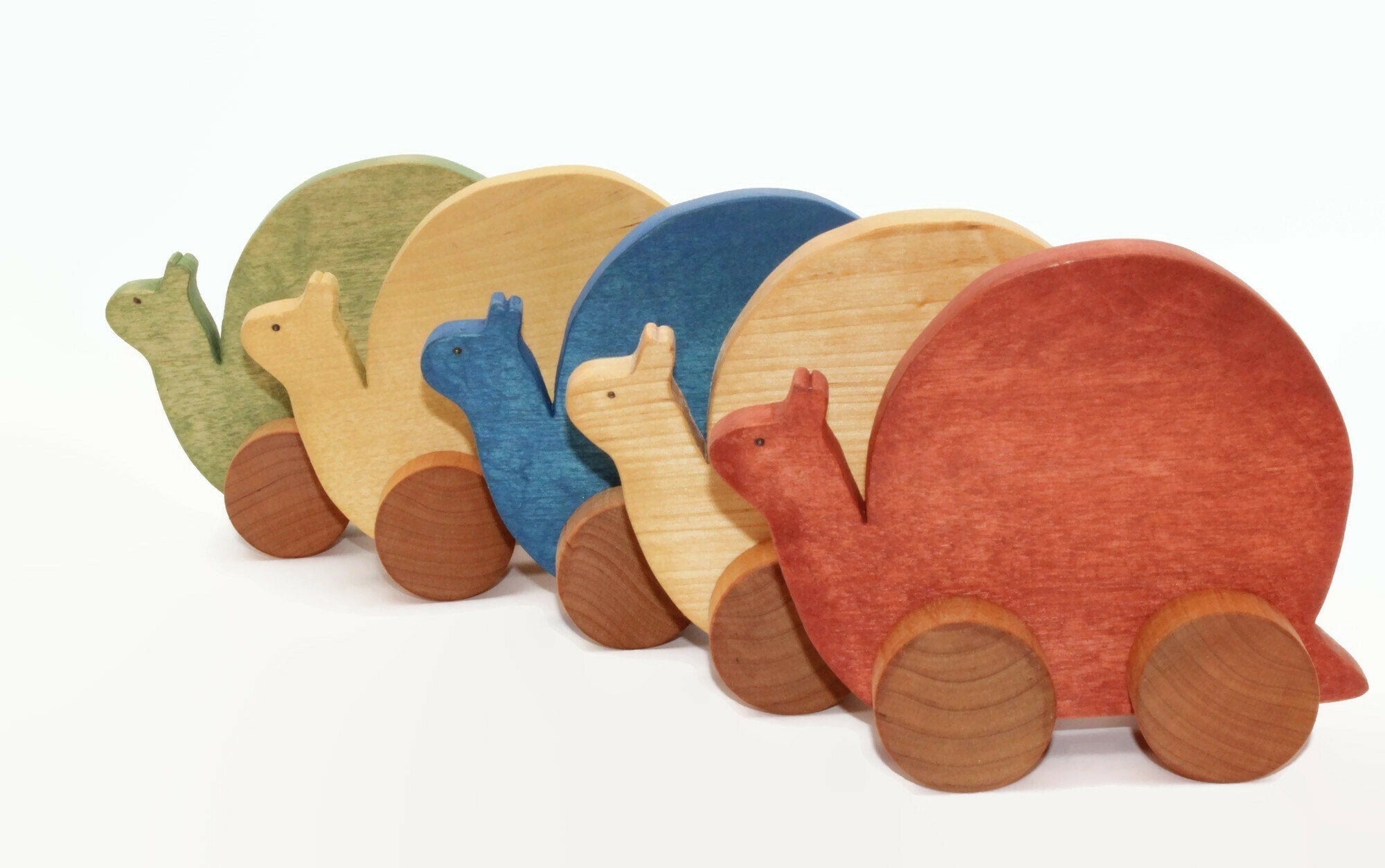Snail on Wheels. Wooden Toy. Animal. Eco Friendly. - Etsy