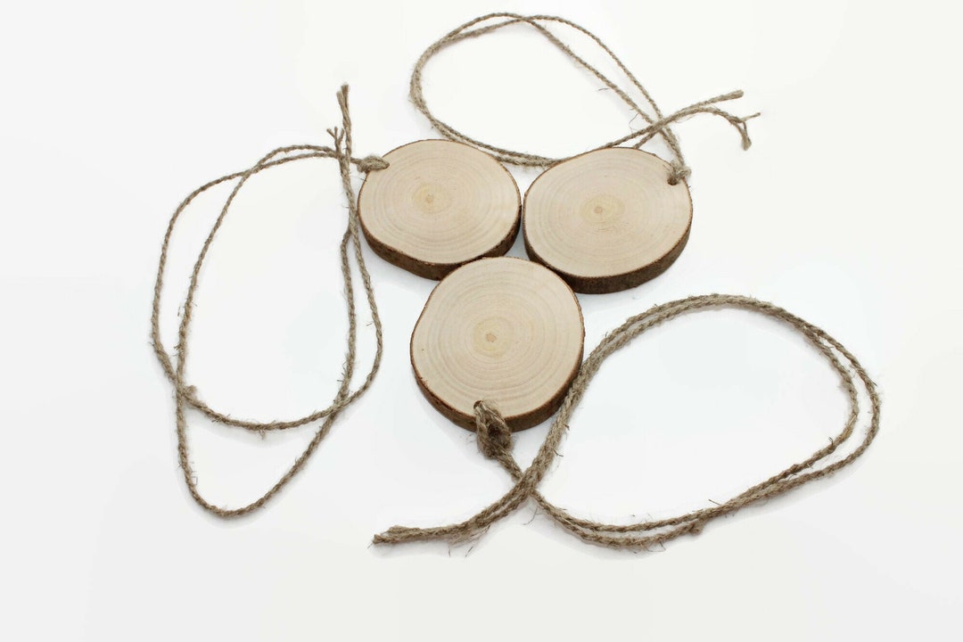 Set of 10 Wooden Tags | 2-3 Inches | Branch Slices | Wood Tags | DIY ...