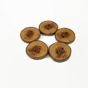 Set of 20 Wooden Buttons. Natural Wooden Buttons. Rustic Buttons ...