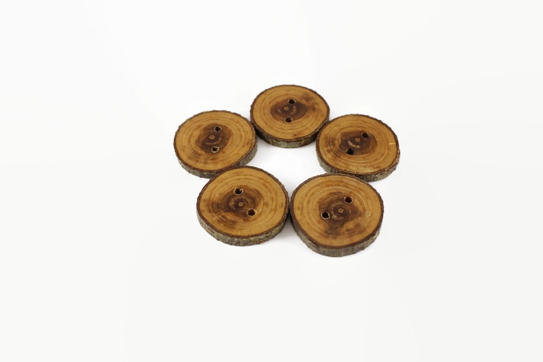 Set of 20 Wooden Buttons. Natural Wooden Buttons. Rustic Buttons ...
