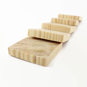 Set of 10 20 30 40 50 5cm Wooden Squares | 2" | 5 Cm | Wood Crafts ...
