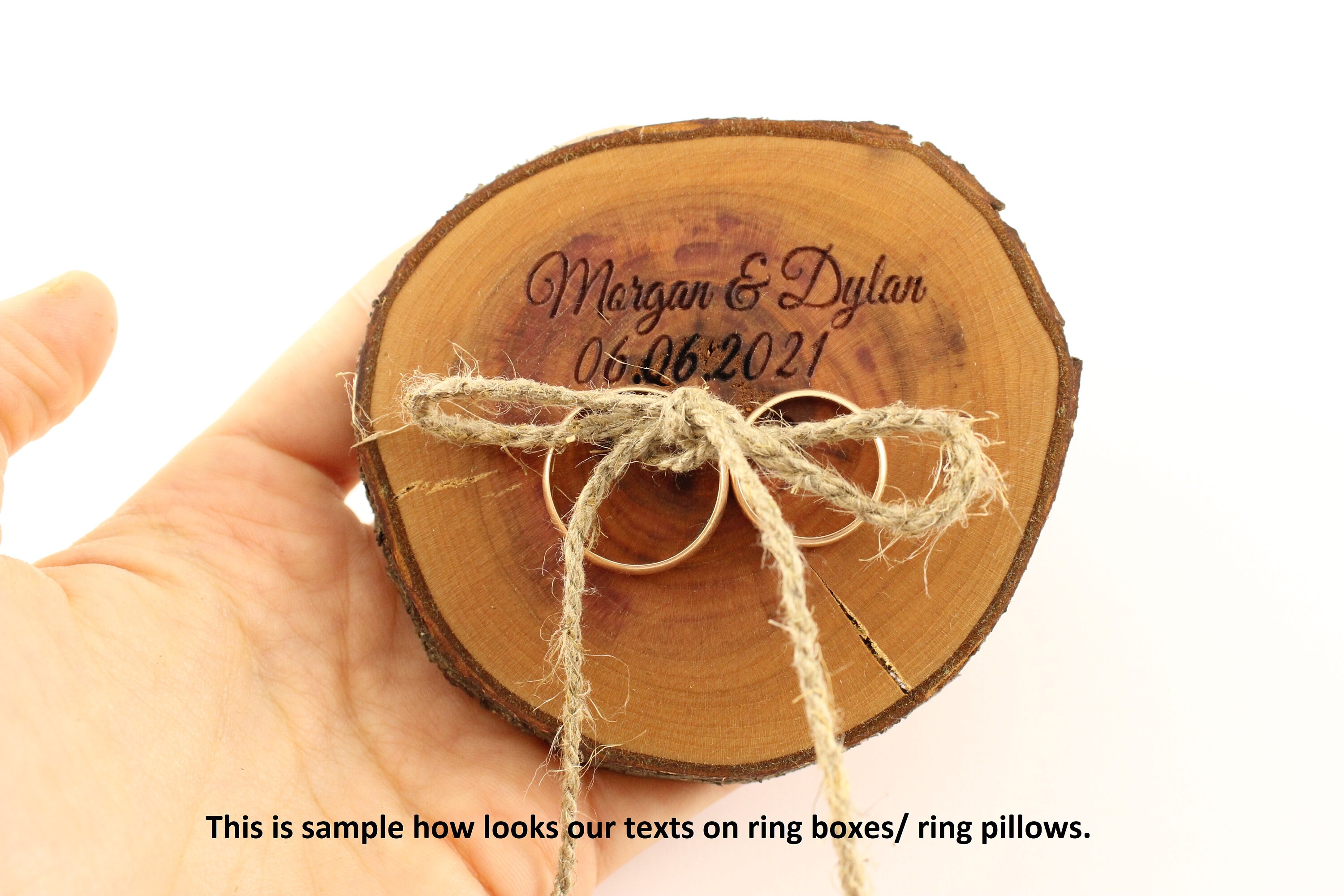 Ring Pillow| Ring Holder| Rustic Wedding Decoration | Rustic Ring Box ...