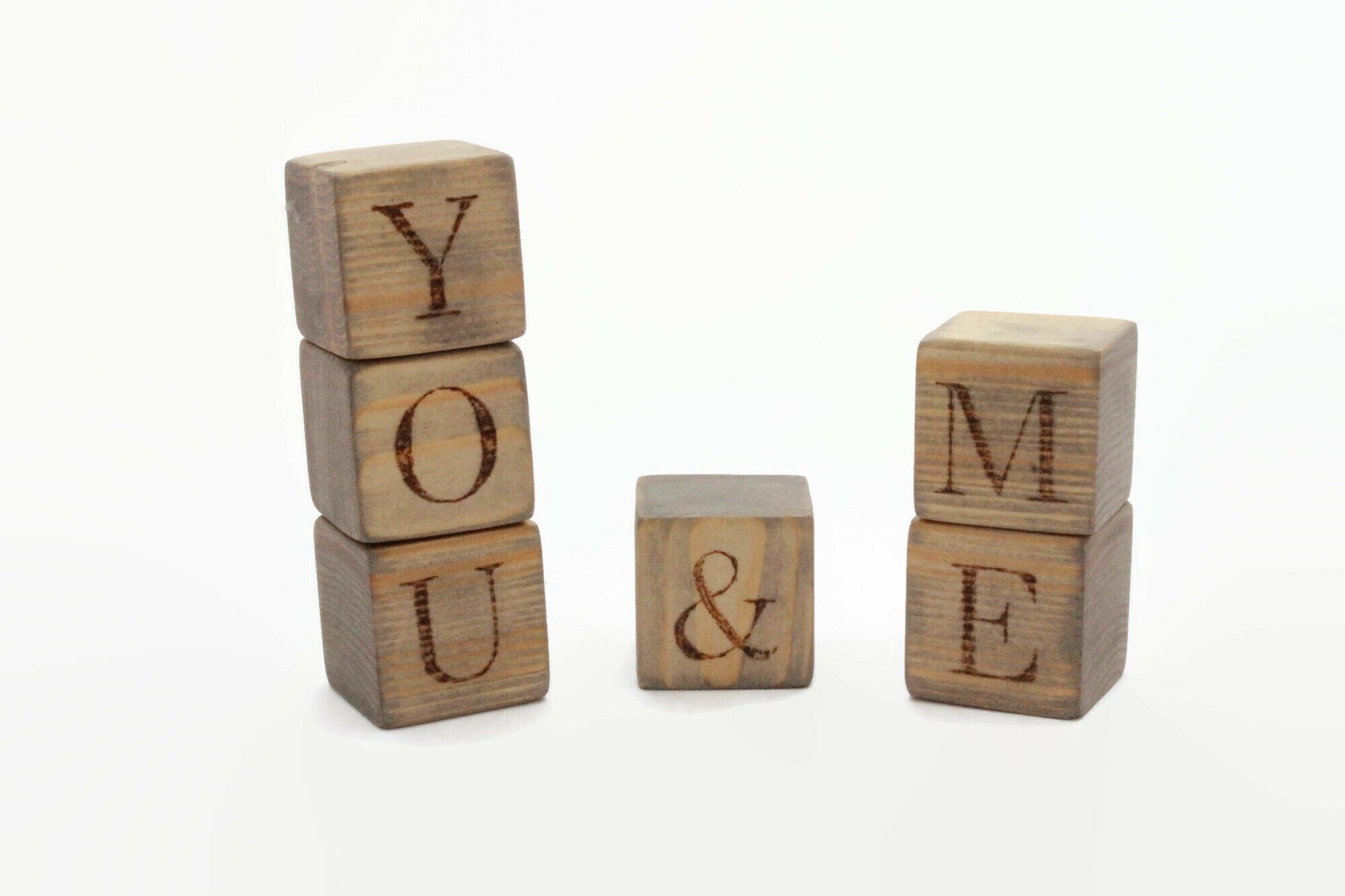 Personalized Wood Blocks. 15 Inch Cubes. Hand Burned Letters. - Etsy