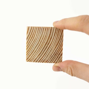 Set of 10 20 30 40 50 5cm Wooden Squares | 2" | 5 Cm | Wood Crafts ...