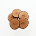 Set of 5 Maple Wooden Buttons | 1.2 - 1.6 " | Wood Buttons | Natural ...