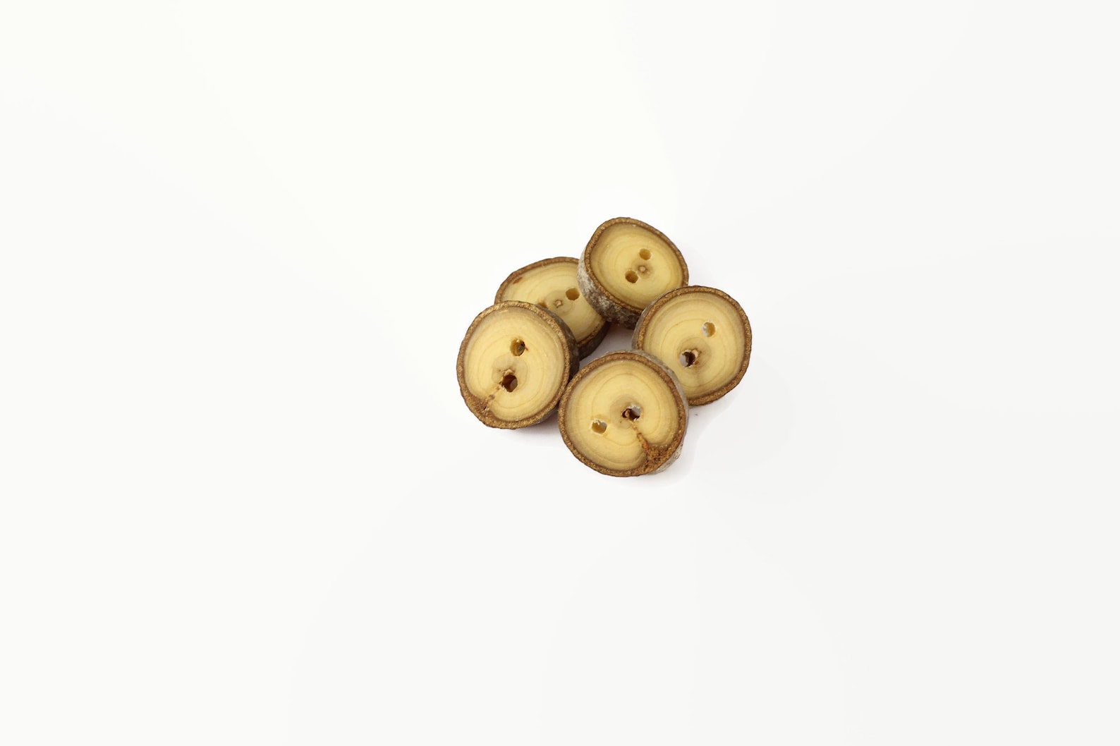 Set of 10 Spruce Wood Buttons. Pine Wood Buttons. Rustic Wooden Buttons ...