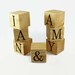 Personalized Wood Blocks. 1,5 Inch Cubes. Wooden Letter Blocks ...