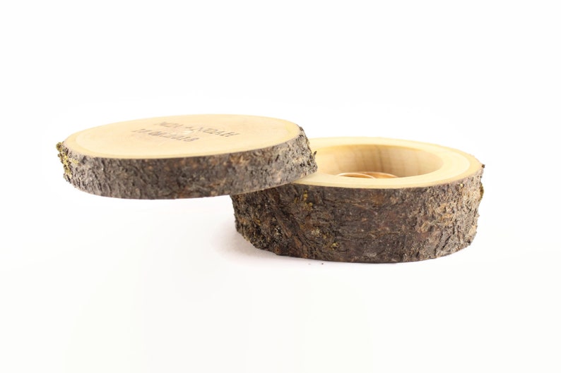 Personalized Wooden Ring Box | Rustic Ring Holder | Rustic Wedding ...