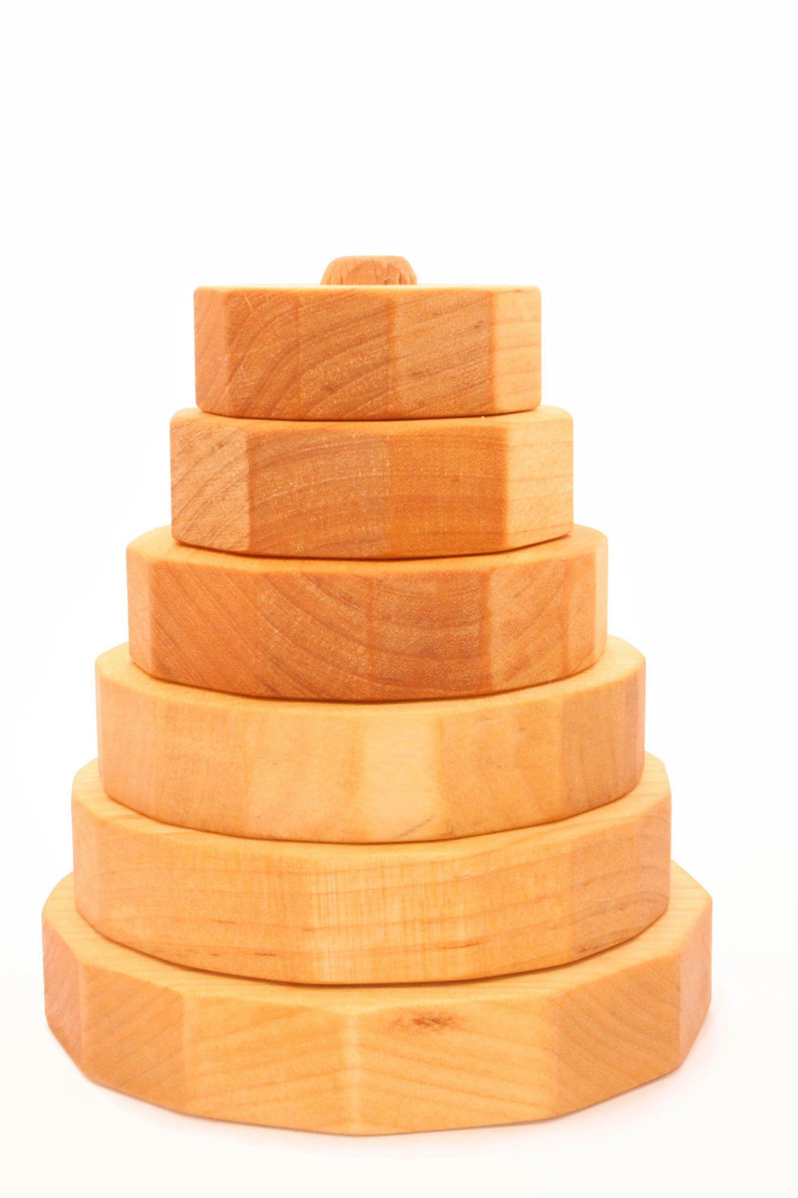 Wooden Pyramid | Round Stacking Toy | Learning Toy | Montessori Toys ...