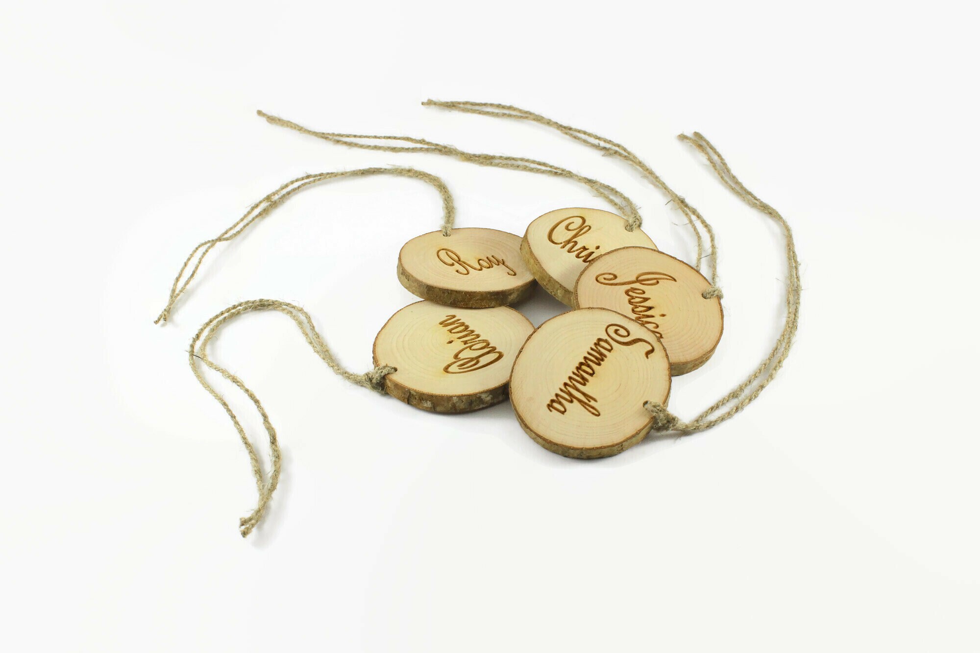 Set of 20 Personalized Wooden Name Tags 2-3 Wooden - Etsy