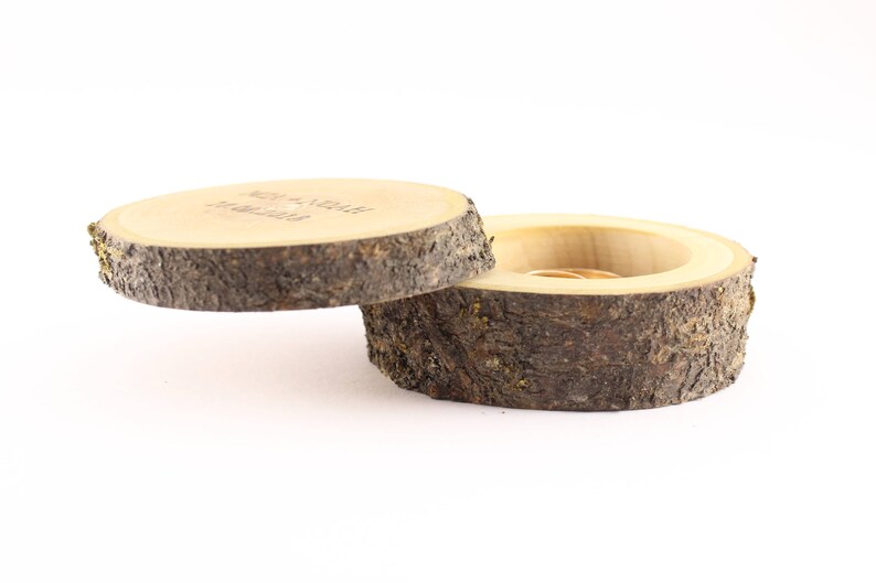 Personalized wooden ring box Rustic ring holder Rustic | Etsy