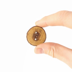 Set of 20 Wooden Buttons. Natural Wooden Buttons. Rustic Buttons ...