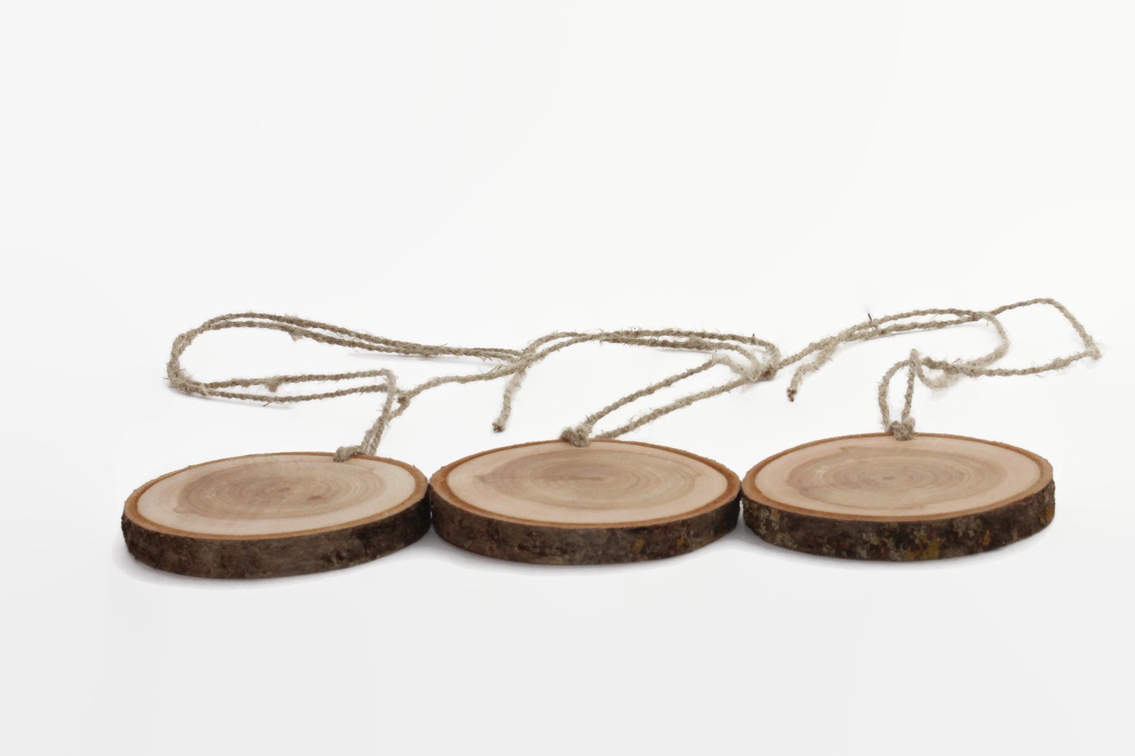 Set of 5 Cherry Tag Slices | 2,4 -3,2" | Wooden Tags | Wooden Slice ...