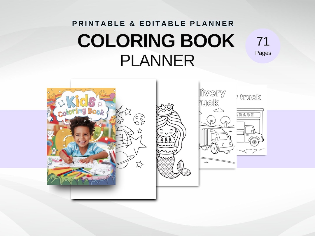 Kids Coloring Book | Printable & Fun Activity Sheets - Etsy