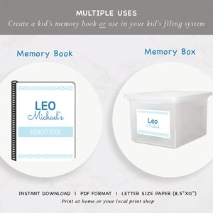 Printable Birthday Interview, Kids Memory Book Pages, Memory Box Pages ...