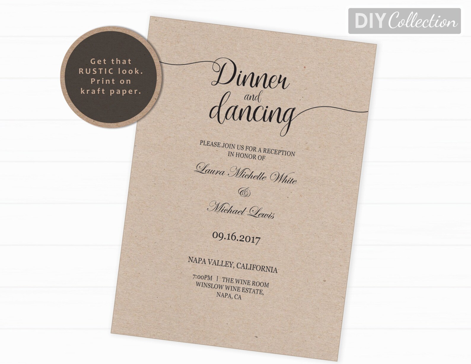Reception Only Invitation Template Printable Reception Only - Etsy
