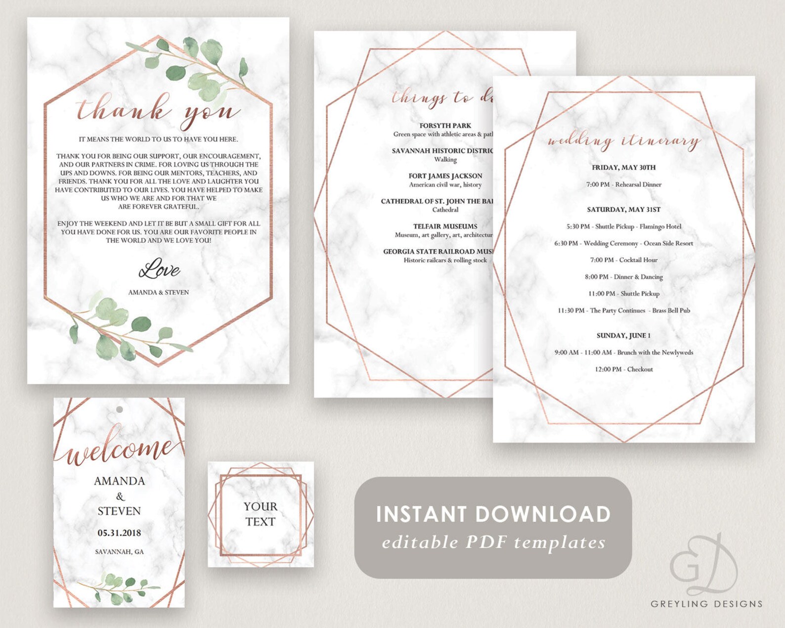 Printable Welcome Note Modern Welcome Letter Marble Wedding - Etsy