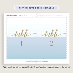 Beach Table Numbersblue Table Numberswedding Table - Etsy