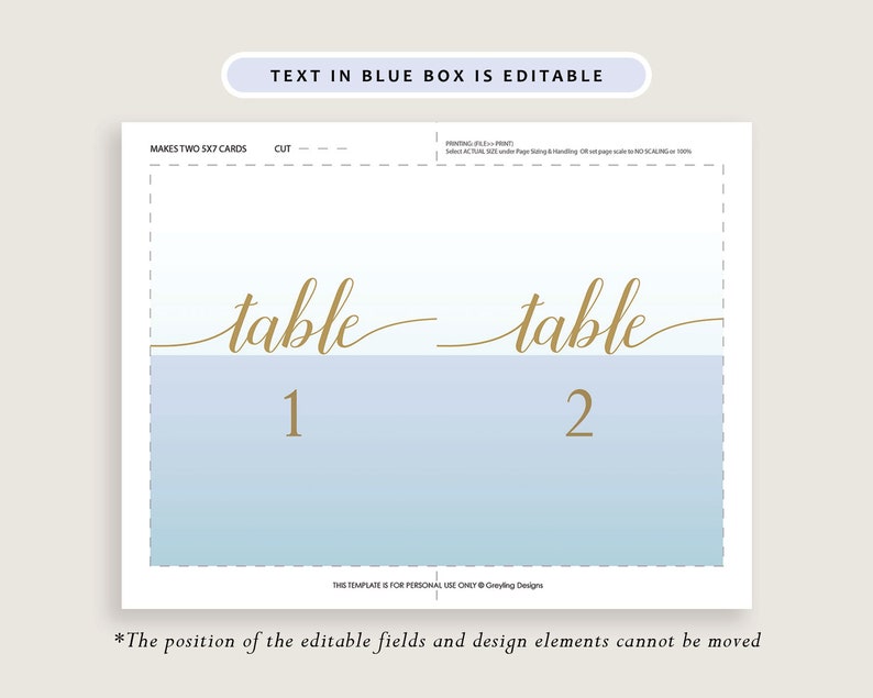 Beach Table Numbersblue Table Numberswedding Table | Etsy