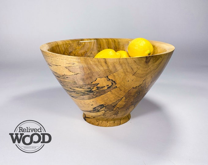Beautiful Spalted Poplar Wood Bowl Perfect for Fruit or Centerpiece ...