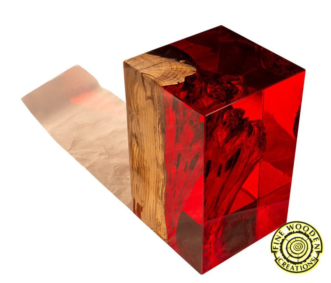 Epoxy Resin Square Stool Different Colors - Etsy