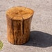 Tree Stump Table / Side Table / Lamp / Night Table With Remote Internal ...