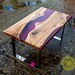 Deep Purple Resin Coffee Table - Etsy