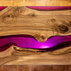 Deep Purple Resin Coffee Table - Etsy