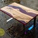 Deep Purple Resin Coffee Table - Etsy