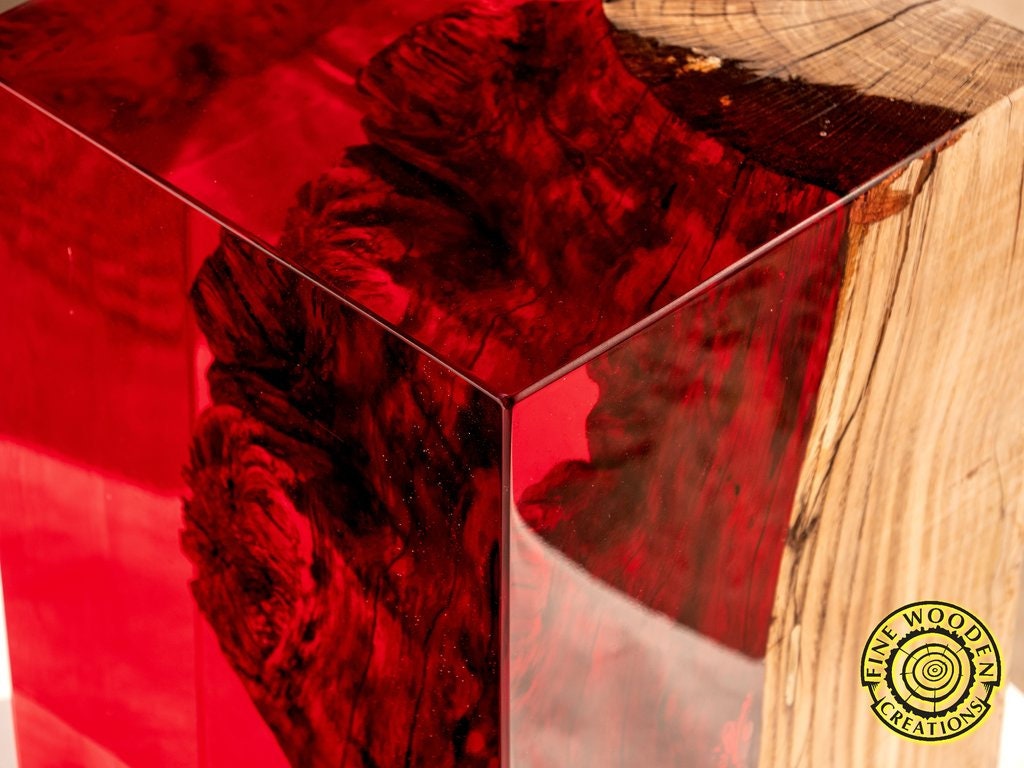 Epoxy Resin Square Stool Different Colors | Etsy