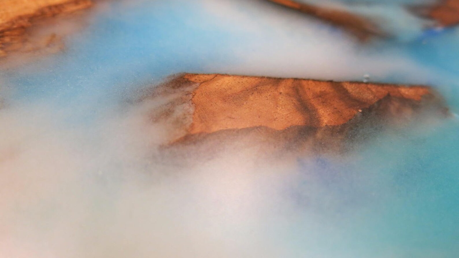 White Oreo - Live Edge River Dining Table With Bench and Glowing Resin ...