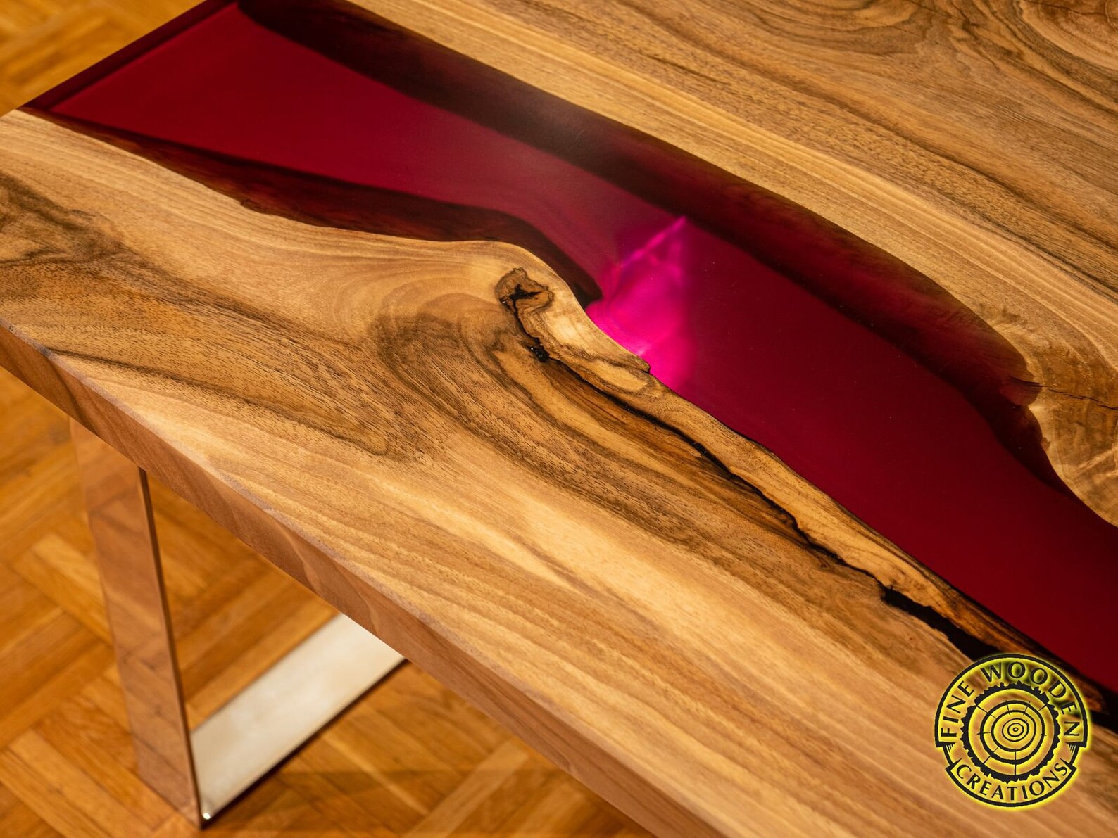 Deep Purple Resin Coffee Table | Etsy