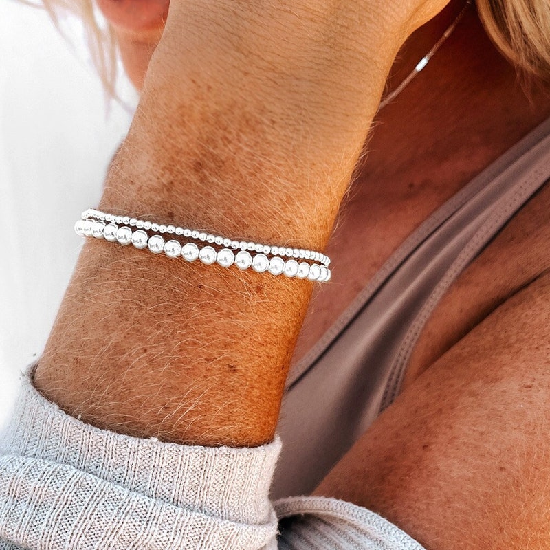Beaded Stacked Bangles - Etsy