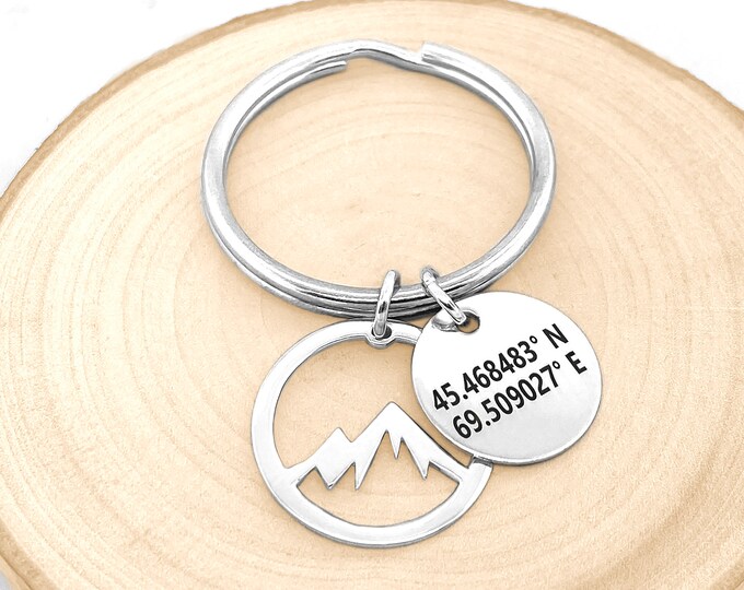 Mountain Keychain, the Mountains Are Calling & I Must Go, Adventure ...