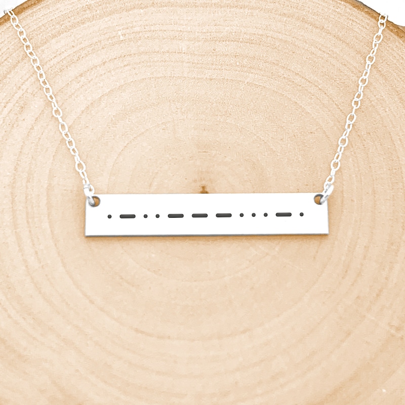 Morse Code Jewelry - Etsy