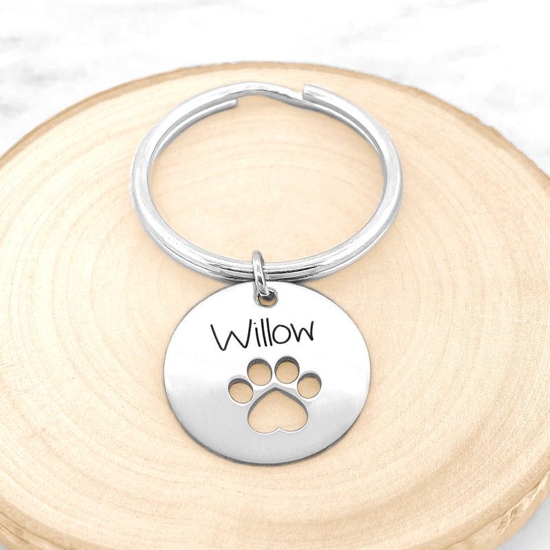 Custom Dog Keychain - Etsy