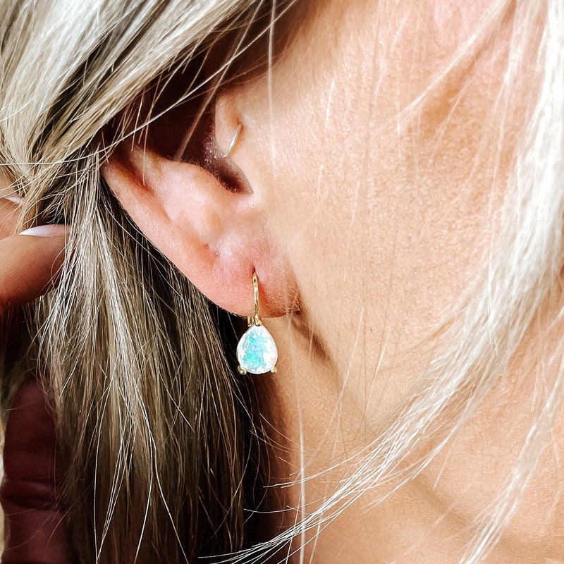 Opal.earrings - Etsy