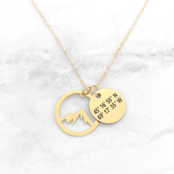 Latitude Longitude Necklace - Etsy