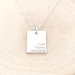 Personalized Rectangle Necklace • Name Necklace • Personalized ...