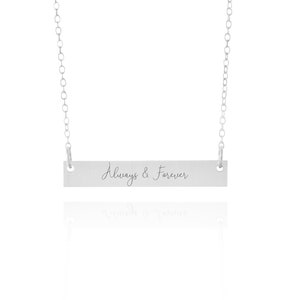 Handwritten Necklace Handwritten Jewelry Custom | Etsy