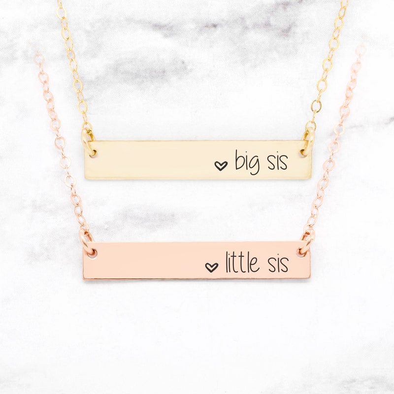 Sister Necklace Set - Etsy