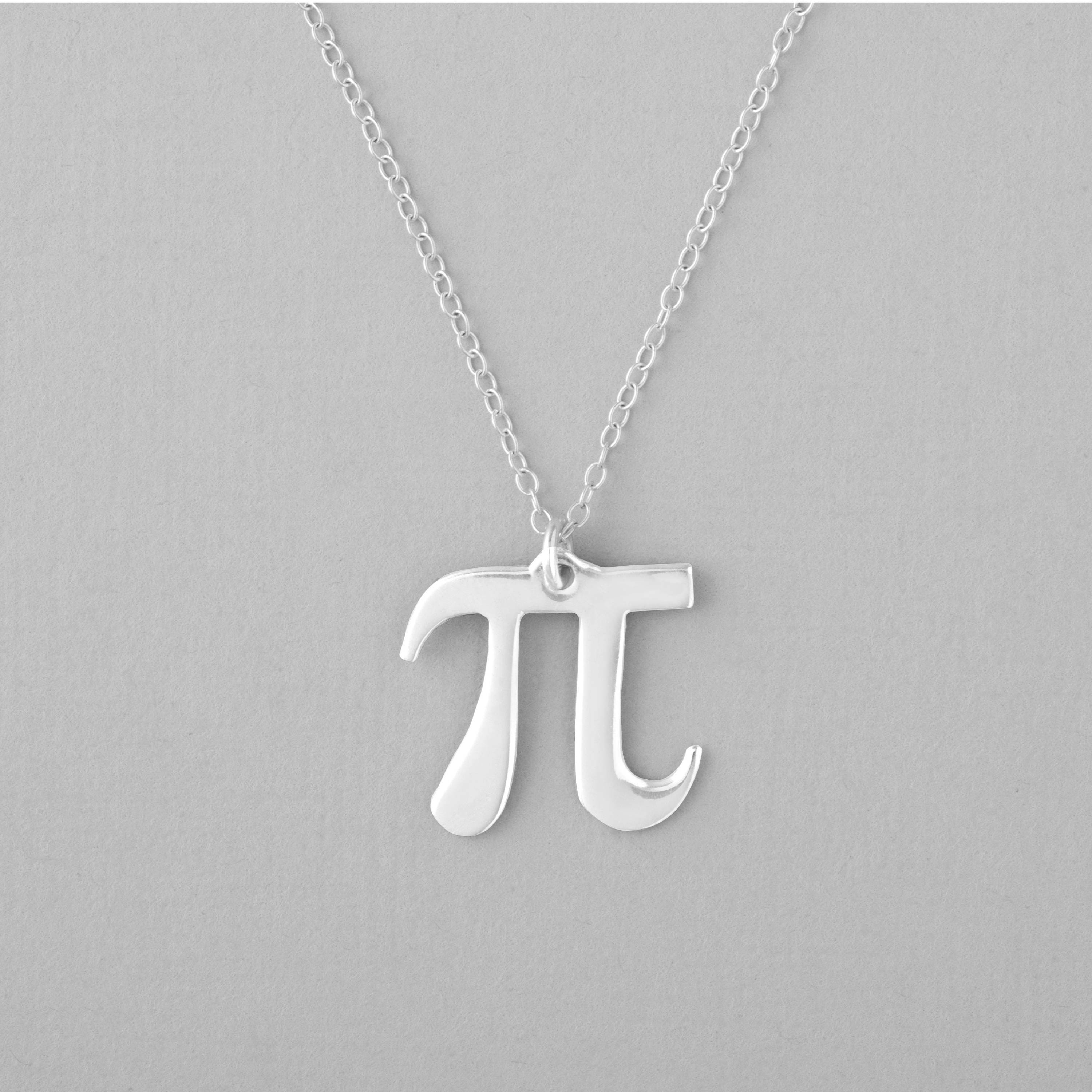 Pi Necklace Pi Jewelry Math Necklace Pi Symbol Necklace - Etsy